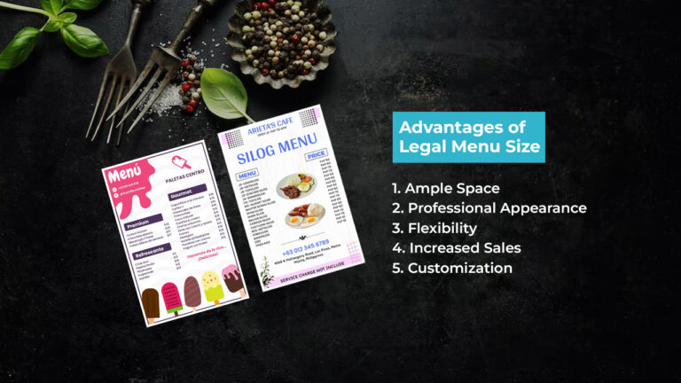 Menu Size Guide to Help You to Choose for Your Next Menu