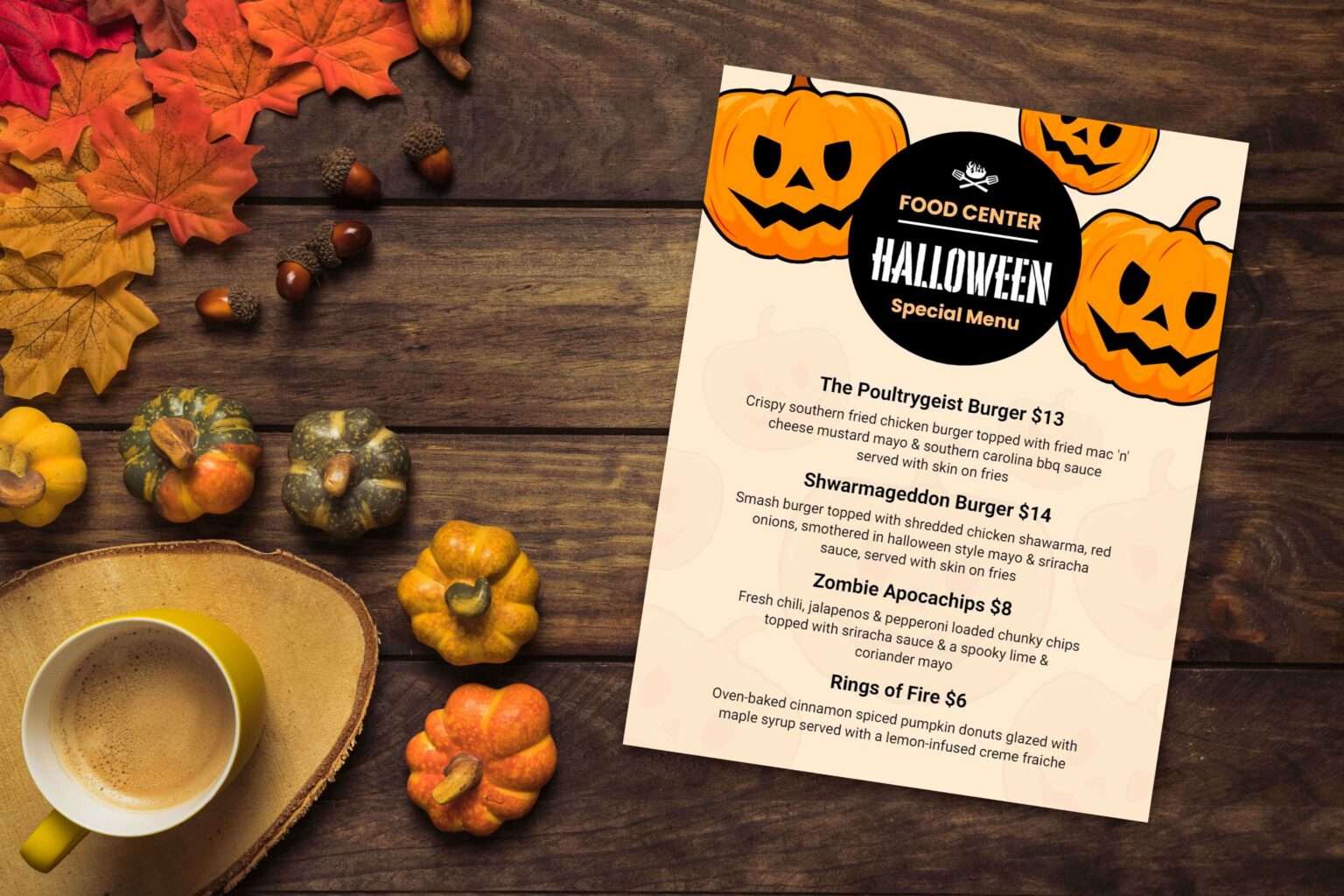 Festival Menu Design Ideas and Examples