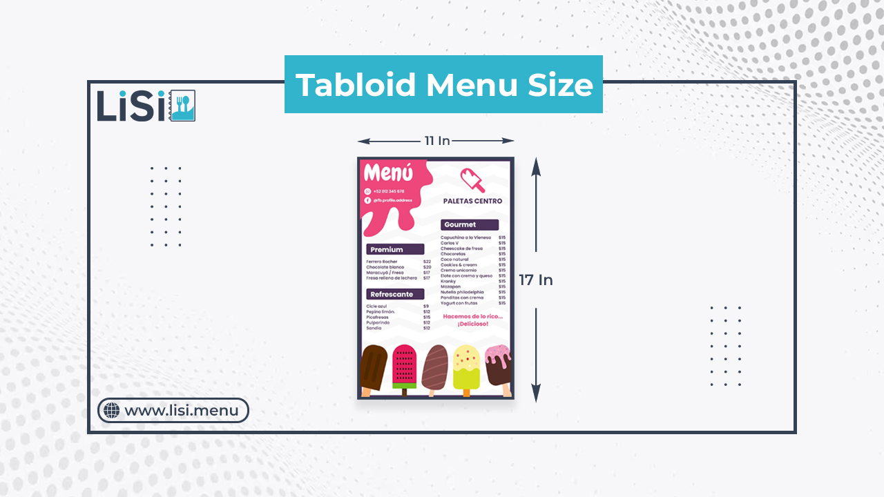 Menu Size Guide to Help You to Choose for Your Next Menu