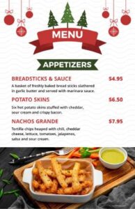 Christmas Menu Templates - Free | Printable | Downloadable