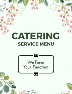 Catering Menu Templates - Free | Editable | Printable