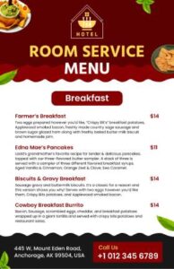 Service Menu Templates - Free | Printable | Downloadable