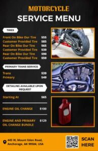 Service Menu Templates - Free | Printable | Downloadable