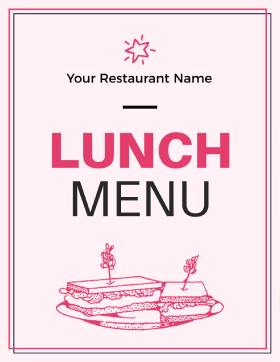 Lunch Menu Templates - Free | Customizable | Downloadable
