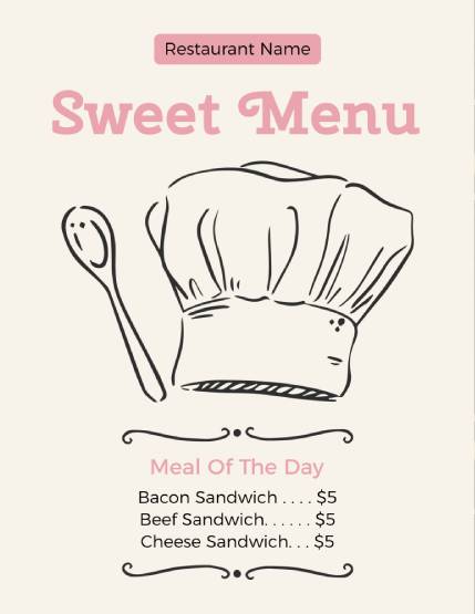 Fancy Menu Templates - Free | Editable | Downloadable