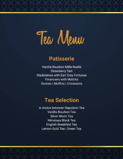 Fancy Menu Templates - Free | Editable | Downloadable