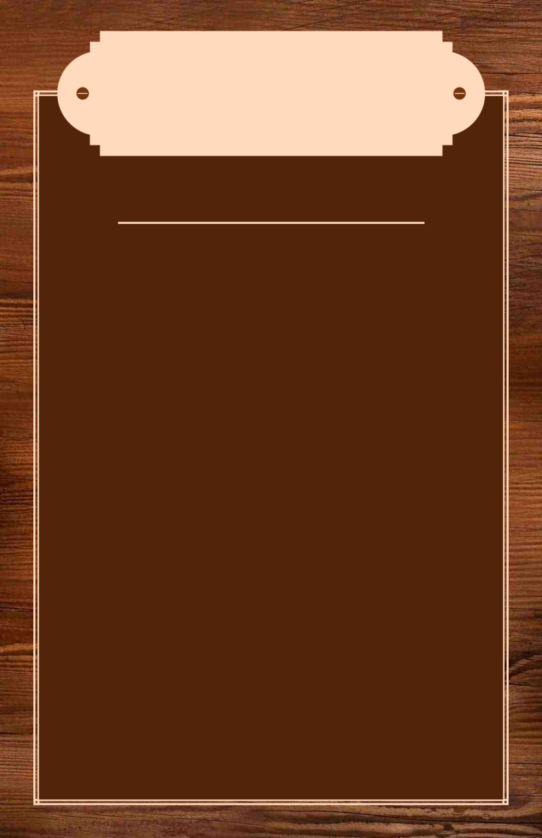 Blank Menu Background Design