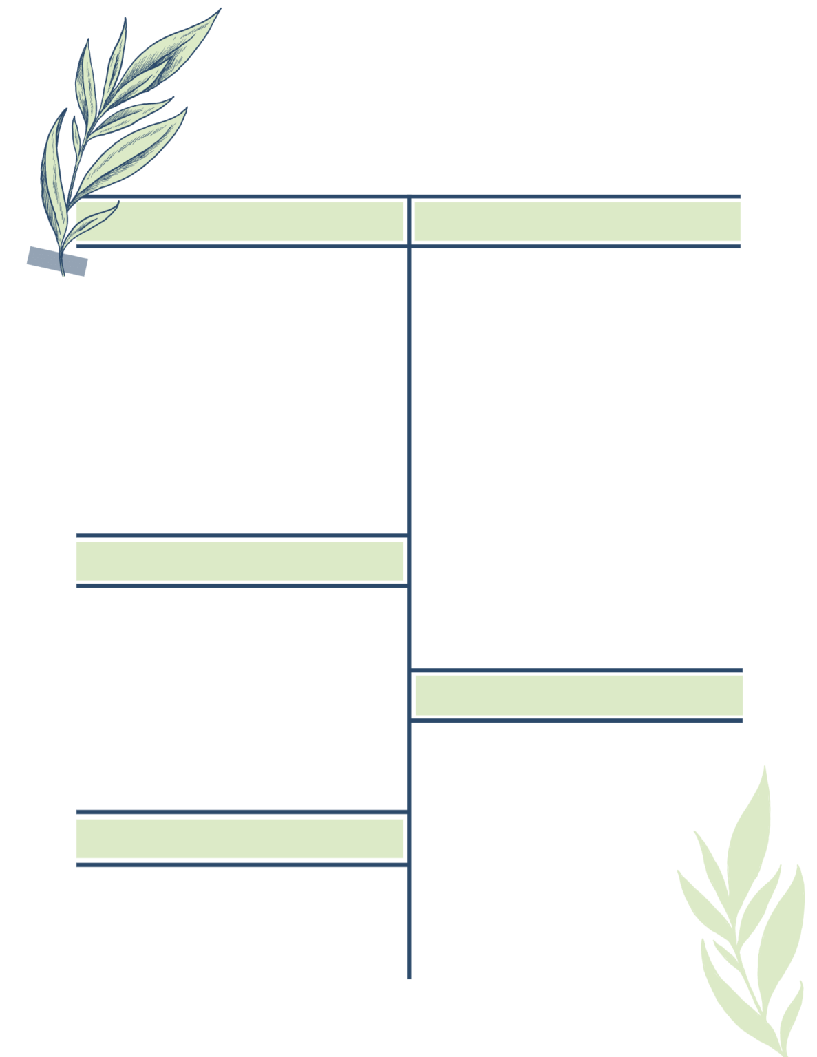 Blank Menu Background Design