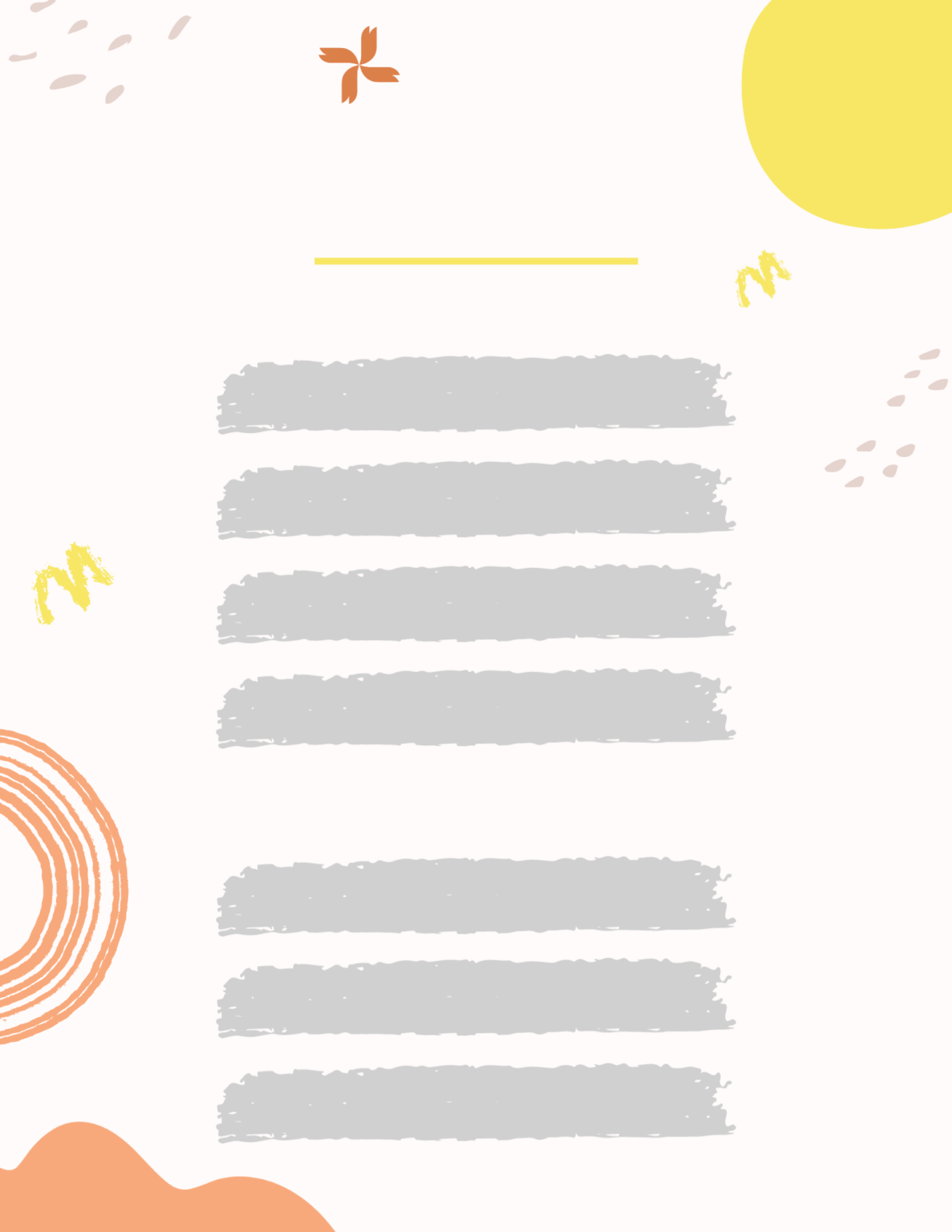 Blank Menu Background Design