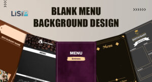 Blank Menu Background Design