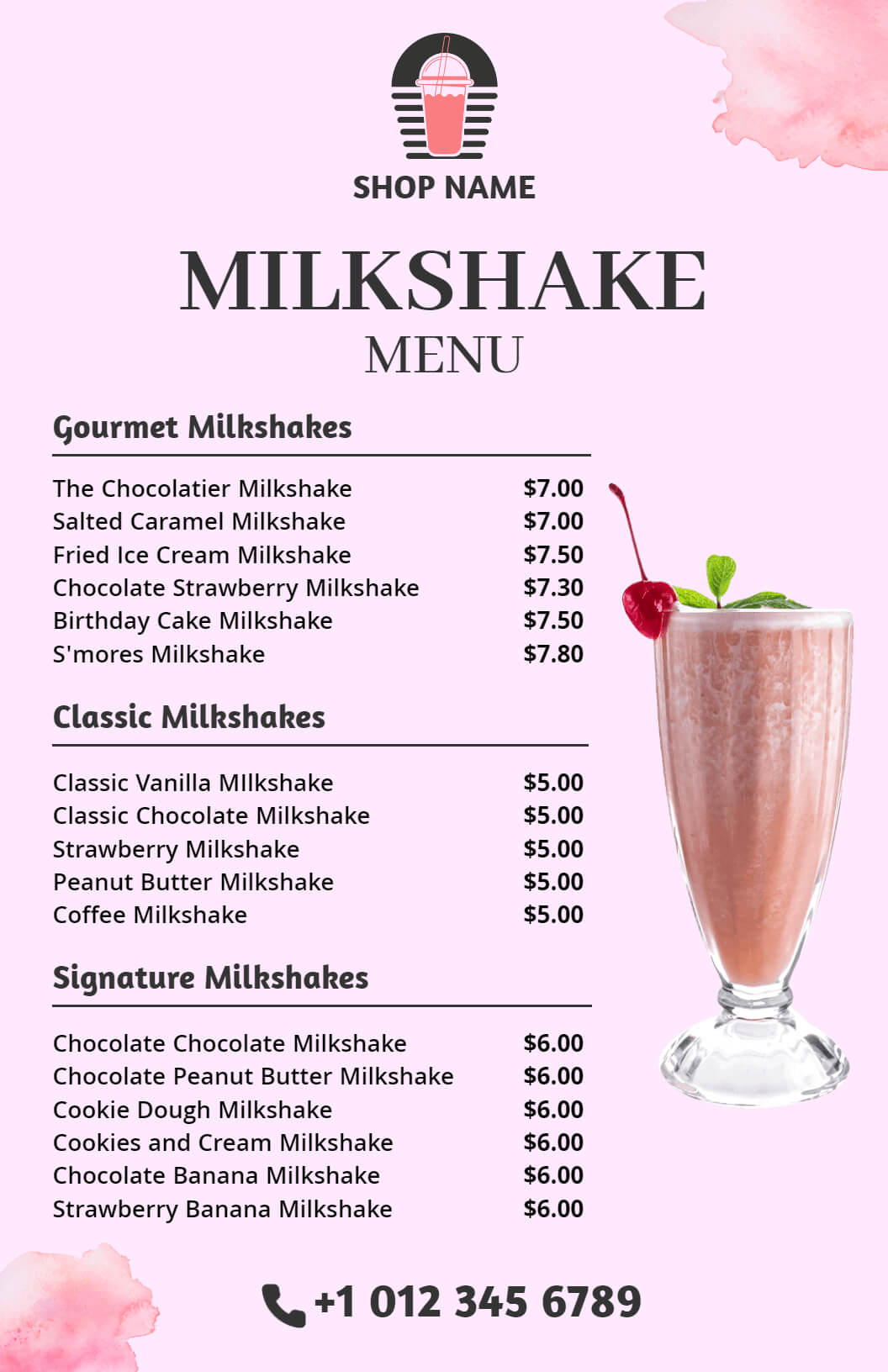 Drink Menu Designs