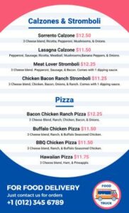 Food Truck Menu Templates - Free | Editable | Downloadable