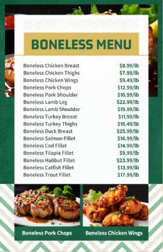 Modern Menu Templates - Free | Editable | Downloadable