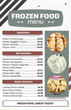 Modern Menu Templates - Free | Editable | Downloadable
