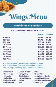 Modern Menu Templates - Free | Editable | Downloadable
