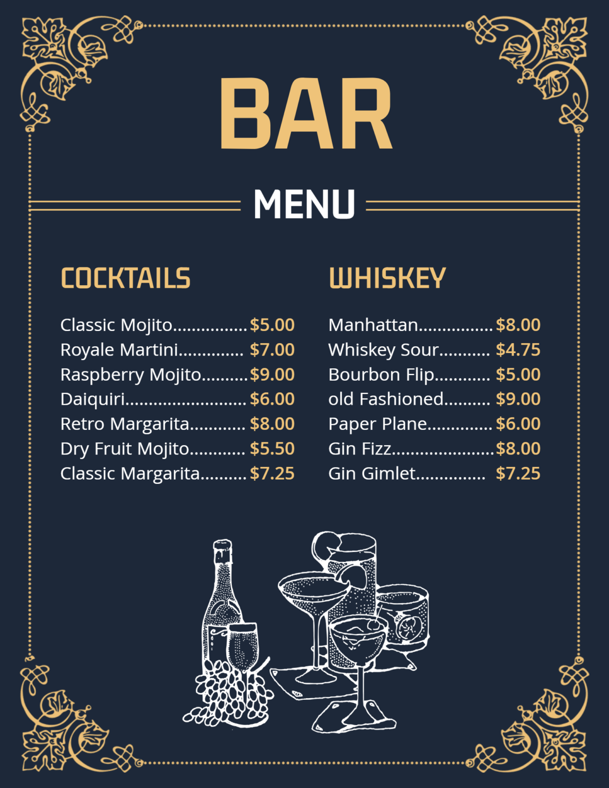 Restaurant Menu Ideas