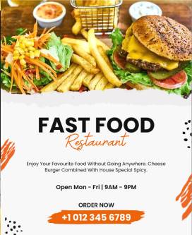 Restaurant Flyer Templates - Free | Printable | Downloadable