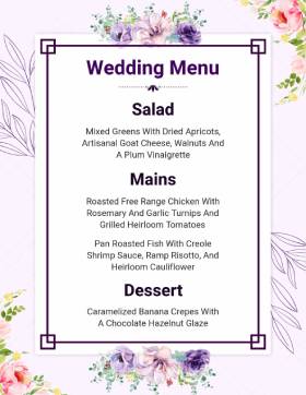 A La Carte Menu Templates - Free | Editable | Downloadable