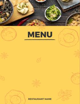 Blank Menu Templates - Free | Customizable | Downloadable
