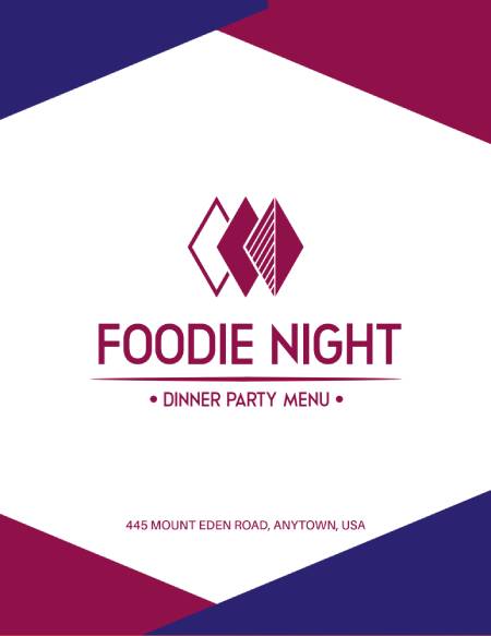 Party Menu Templates - Free | Editable | Downloadable