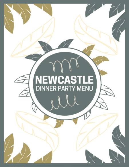 Party Menu Templates - Free | Editable | Downloadable