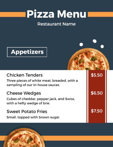 Party Menu Templates - Free | Editable | Downloadable