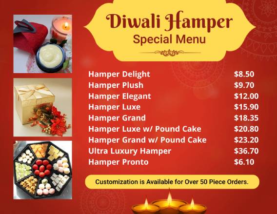 Delicious Diwali Hamper Menu Template For Your Festive Deals