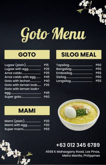 Filipino Menu Templates - Free | Printable | Downloadable