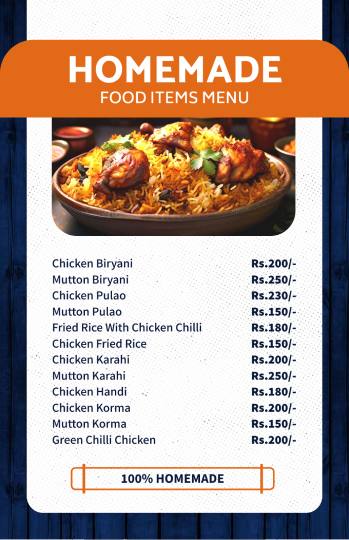 Homemade Menu Templates - Free | Printable | Downloadable