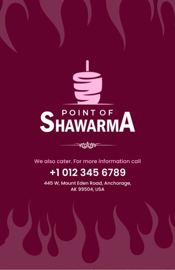 Shawarma Menu Templates - Free | Printable | Downloadable