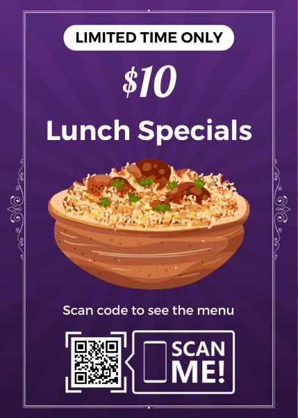 Tabletop Menu Templates - Free | Editable | Customizable