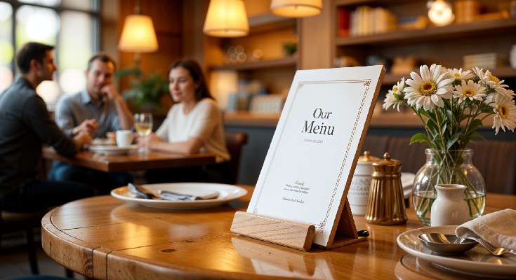 Tabletop Menu Templates - Free | Editable | Customizable